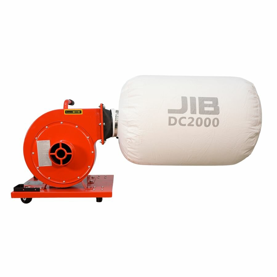 Стружкоотсос промышленный JIB DC2000, мощность 750 W, красный