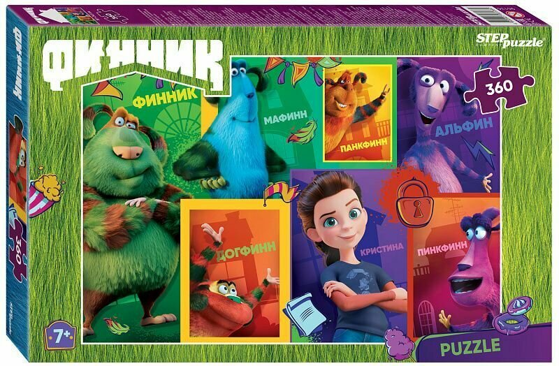 Детский пазл "Финник", игра-головоломка паззл для детей, Step Puzzle, 360 деталей мозаики