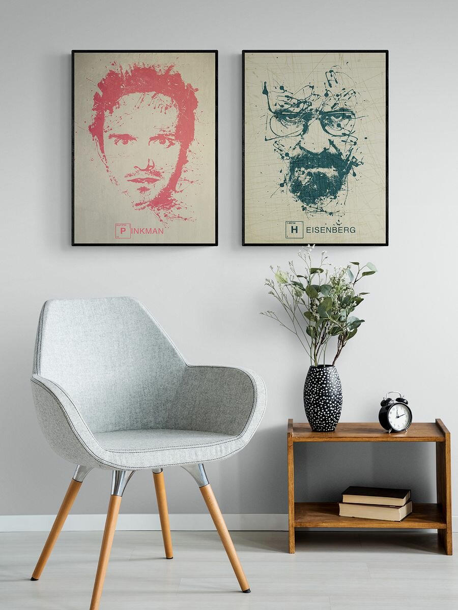 Набор из двух постеров Во все тяжкие. Арт