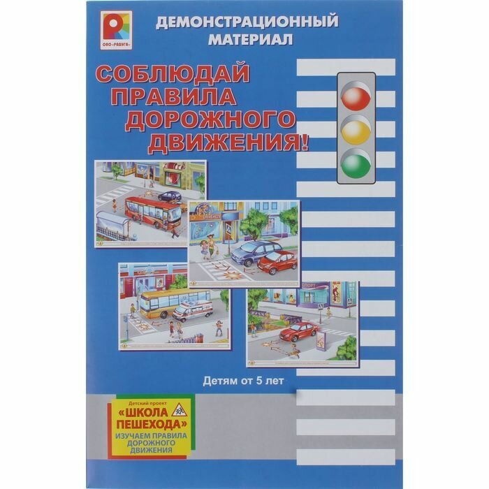 Обучающая игра "Соблюдай правила дорожного движения!", демонстрационный материал, пдд