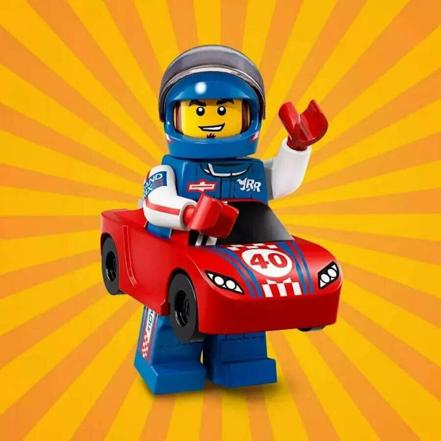 Конструктор LEGO Minifigures 71021-13 Гонщик, 7 деталей, от 5 лет, 2018 год
