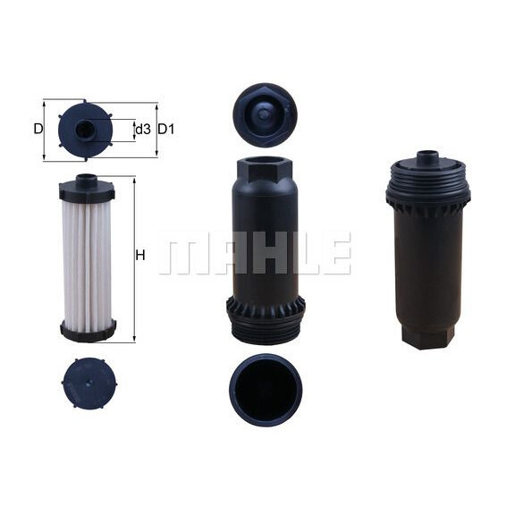 Фильтр масляный АКПП для автомобиля Ford, MAHLE / KNECHT HX 151KIT (1 шт.)