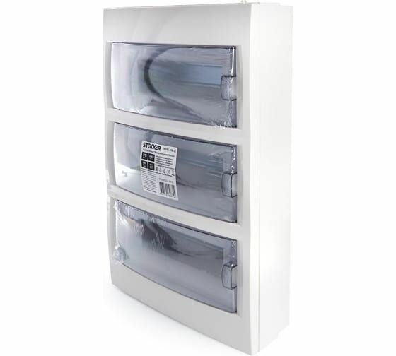 STEKKER Бокс настенный 36 мод, пластик, IP40, серия Standart EBX50-3/36-40