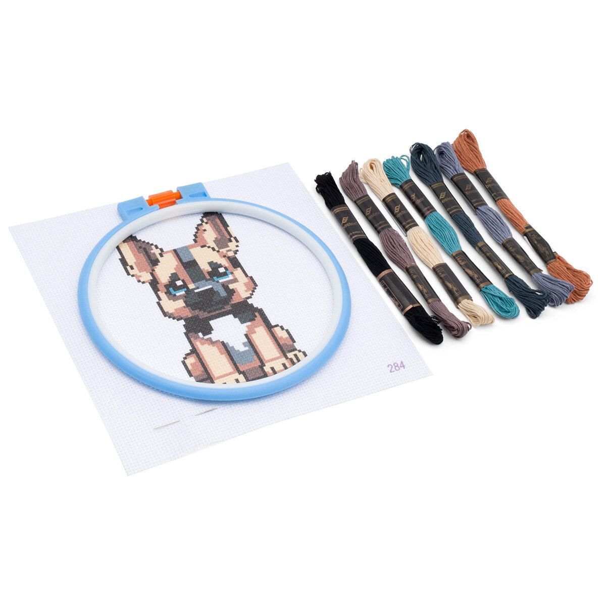 Набор для вышивания крестом Hobby&Pro Kids, 284, 'Щенок' 19*18 см