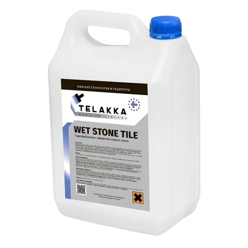 Пропитка мокрый камень, гидрофобизатор для камня, тротуарной плитки, для брусчатки TELAKKA GIDROFOB WET STONE TILE 10л