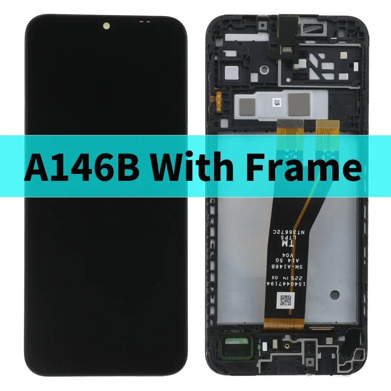 6,6 "высокое качество для Samsung A14 5G ЖК-дисплей с цифровым преобразователем A146B With Frame