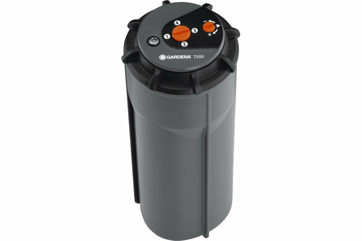 Gardena T 200 выдвижной турбодождеватель с регулируемой дальностью полива и защиты