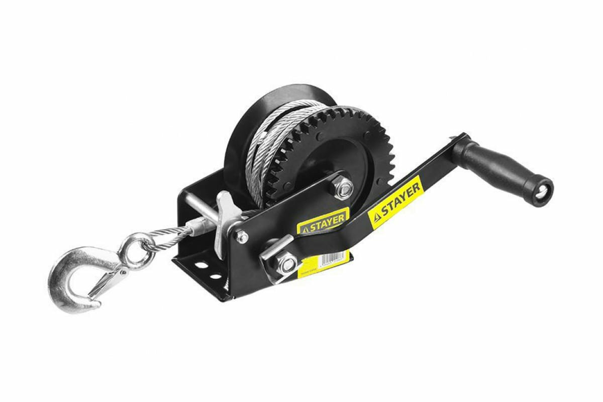 Ручная барабанная лебедка Stayer MASTER 0,45т, 8м 43112-0.5