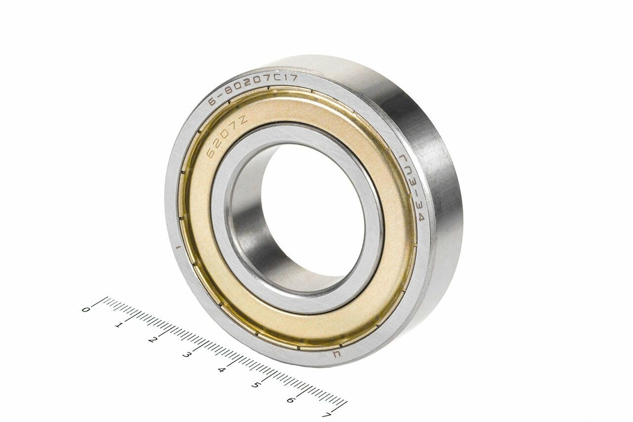 Подшипник шариковый 6207 ZZ (6-80207 С17) ГПЗ/СПЗ-4