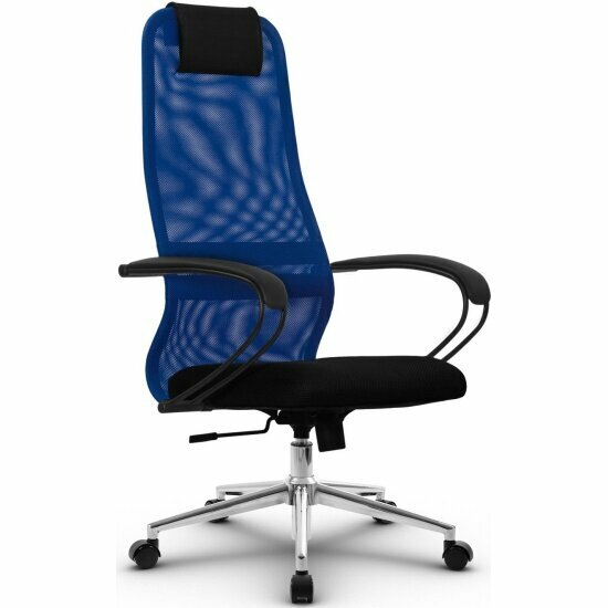 Кресло руководителя Метта SU-B-8/подл.130/осн.009 (Синий)