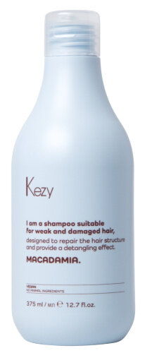 Kezy I am MACADAMIA Шампунь с маслом макадамии для слабых и поврежденных волос 375мл