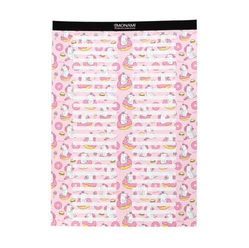 Monami, наклейки на типсы "Единорог" розовые
