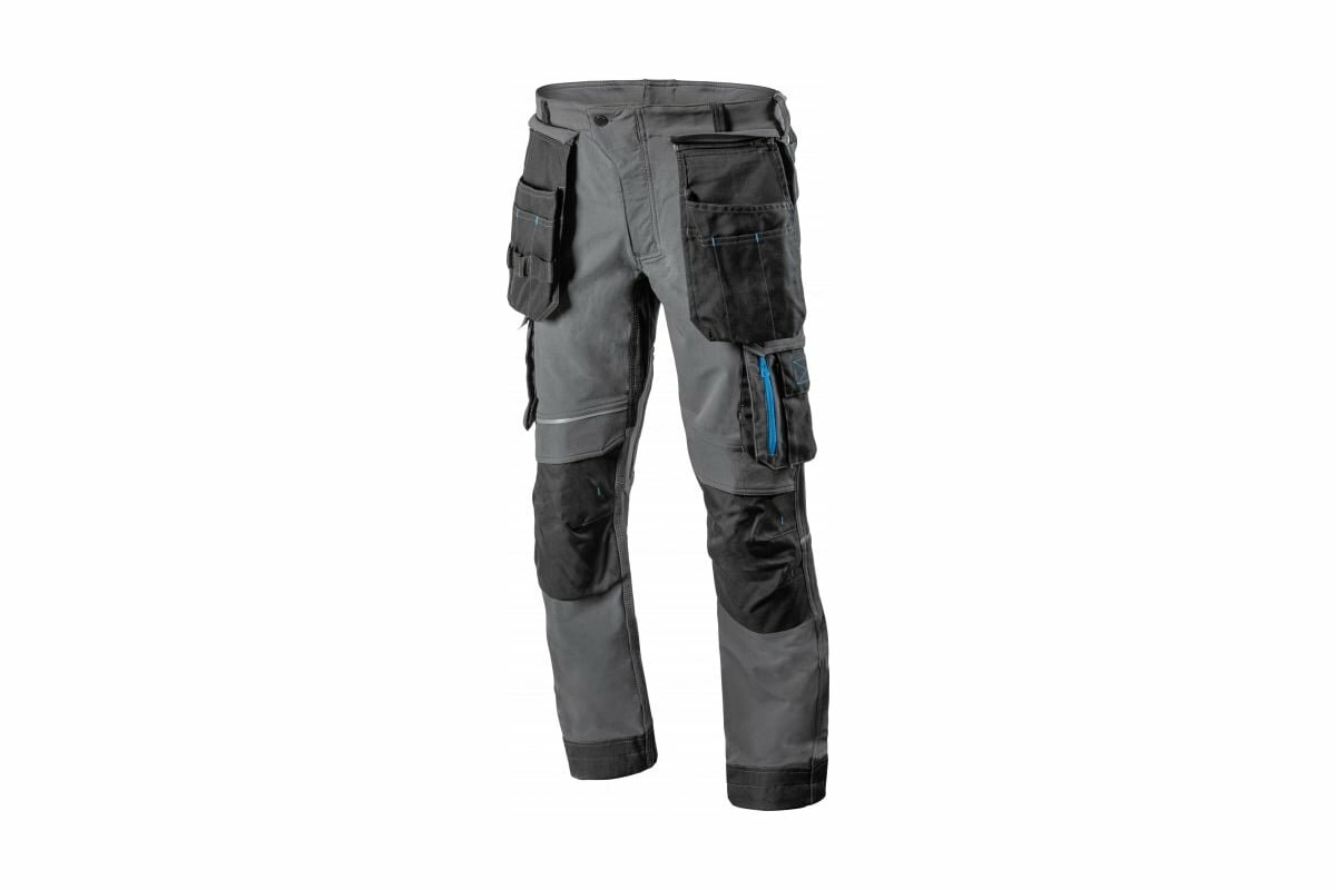 HOEGERT TECHNIK TAUBER Брюки рабочие 4-way stretch темно-серые L (52) HT5K812-L