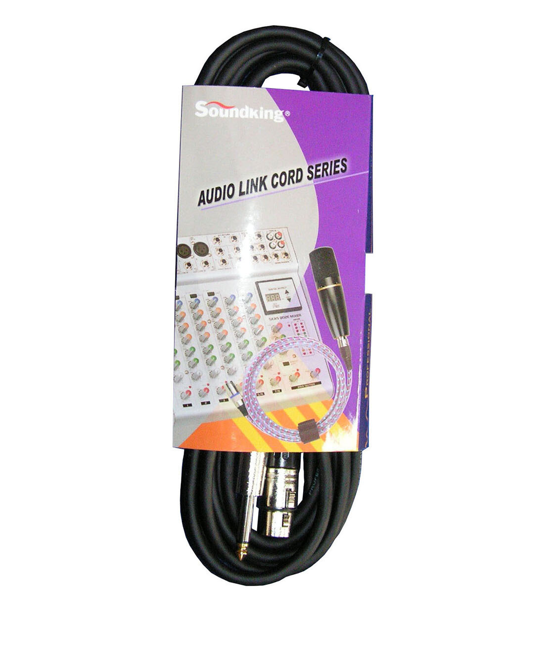 Кабель микрофонный, Soundking B6-5 XLR female/6,35 мм male, 5 м