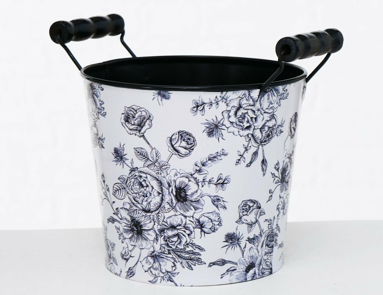 Металлическое кашпо-ведёрко, 16 см
