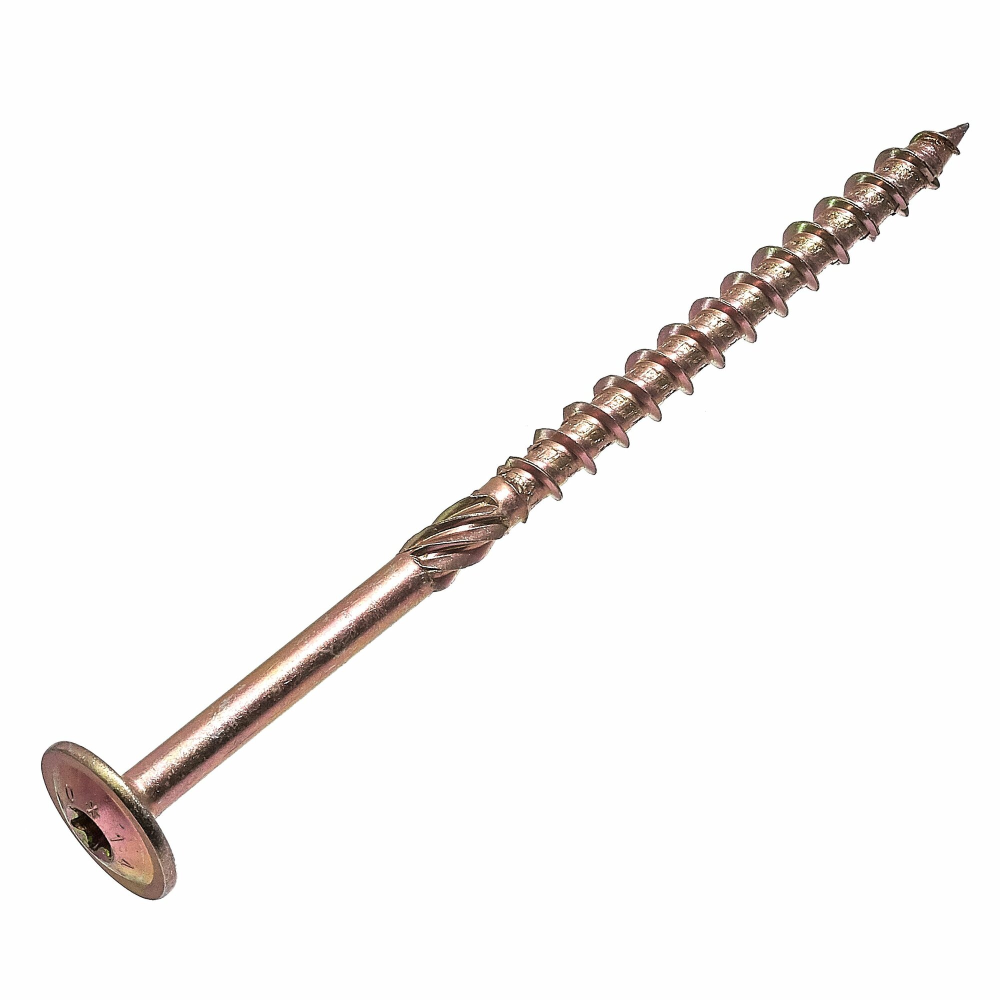 Саморезы Стройметиз конструкционные 8х160, сталь, покрытие - желтый цинк, 2 шт.