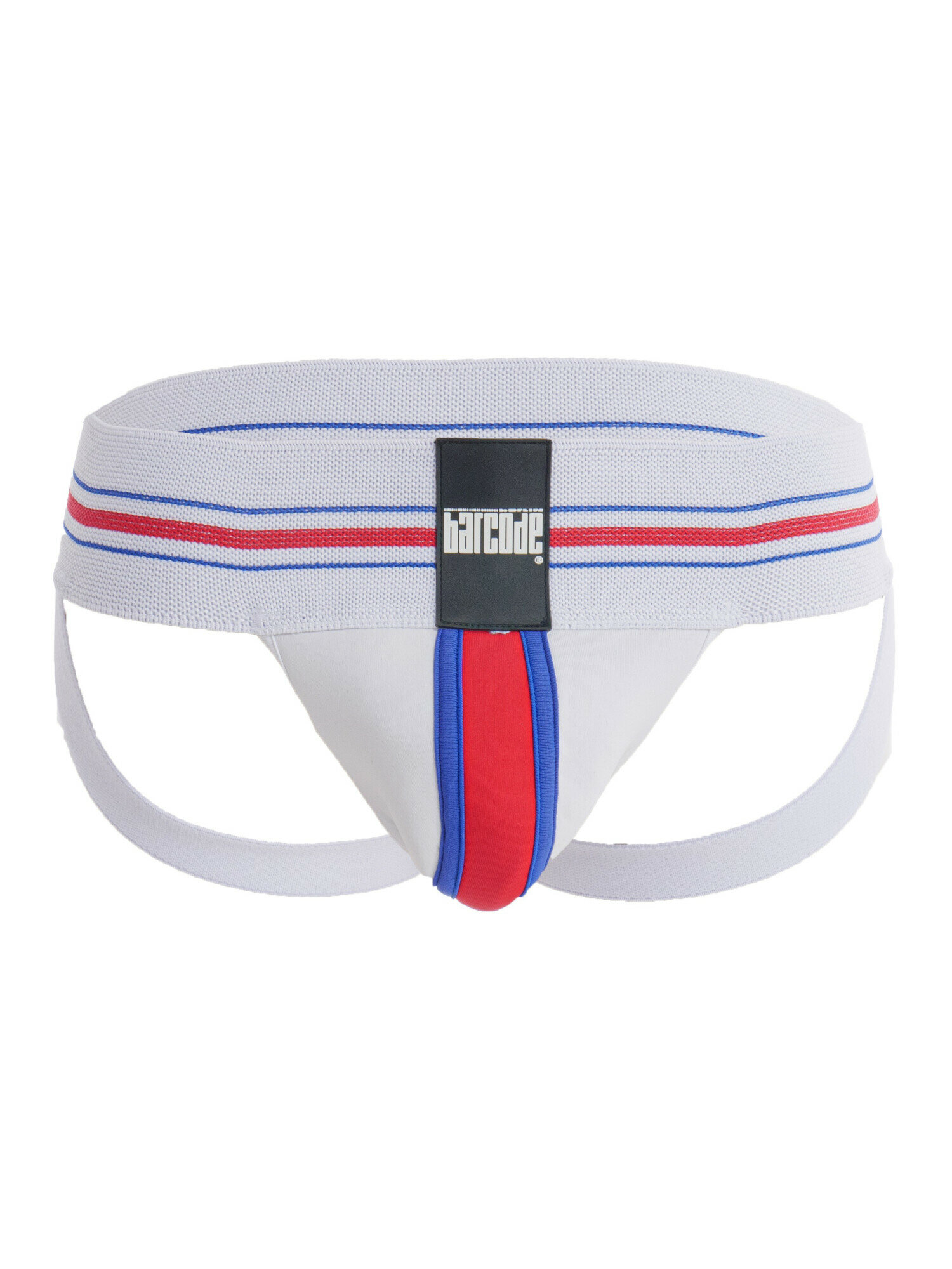 Трусы-джоки "Denis Jock - White-Red-Royal" / Barcode Berlin / Белый / Размер L