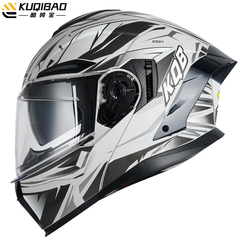 Шлем Chibao 2XL, матовый и воздушный, с белой пленкой