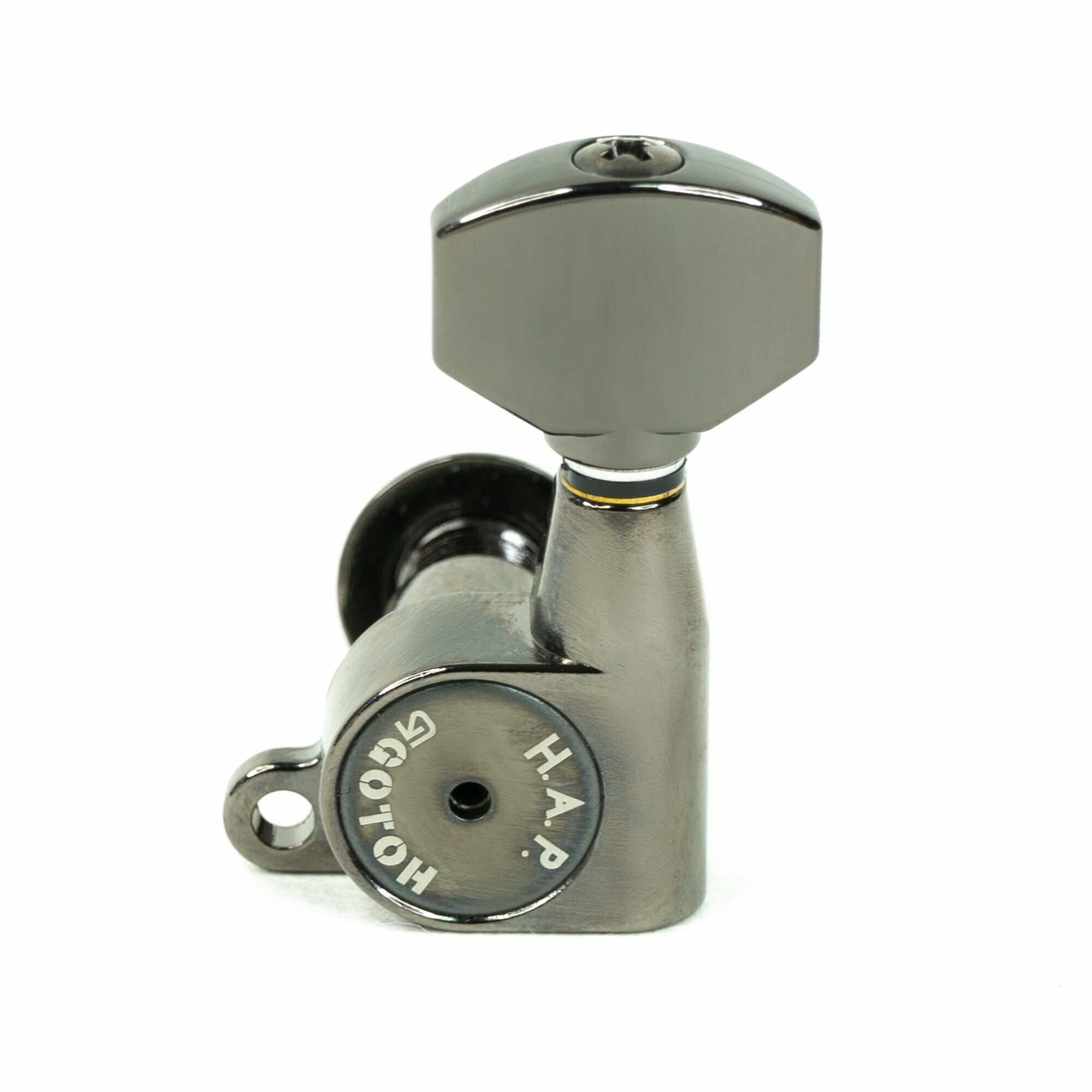 Колок одиночный для электрогитары, GOTOH SG360-HAPM-07, Ex-Long, правый, cosmoblack