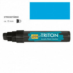 Синий светлый художественный акриловый маркер "Solo Goya" Triton" 15,0 мм