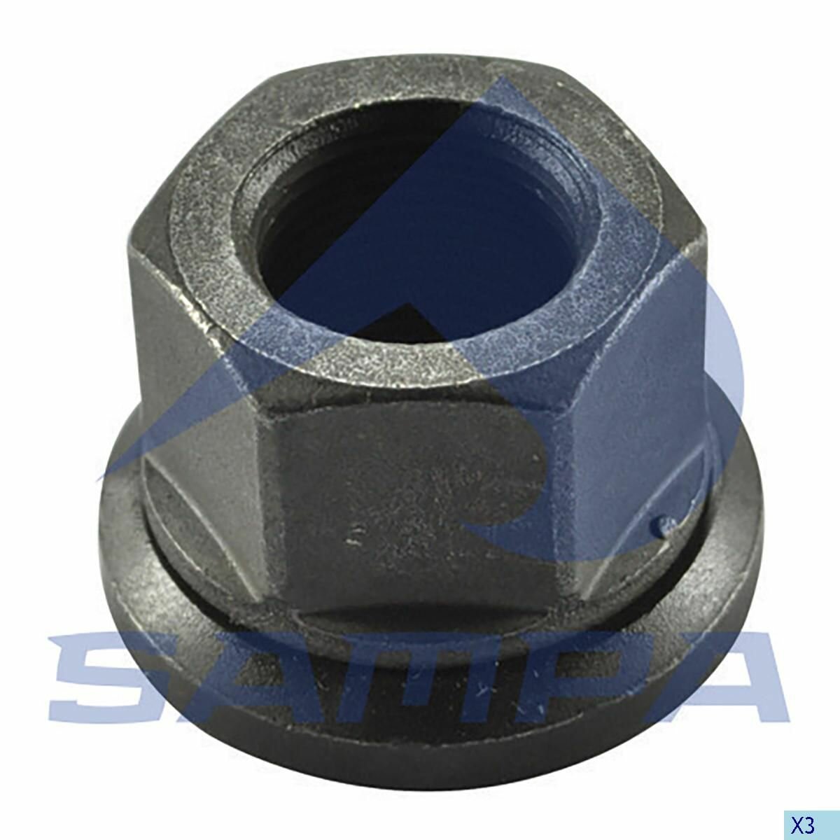 Гайка колесная с вращ. юбкой М22x1.5 075.112 SAMPA