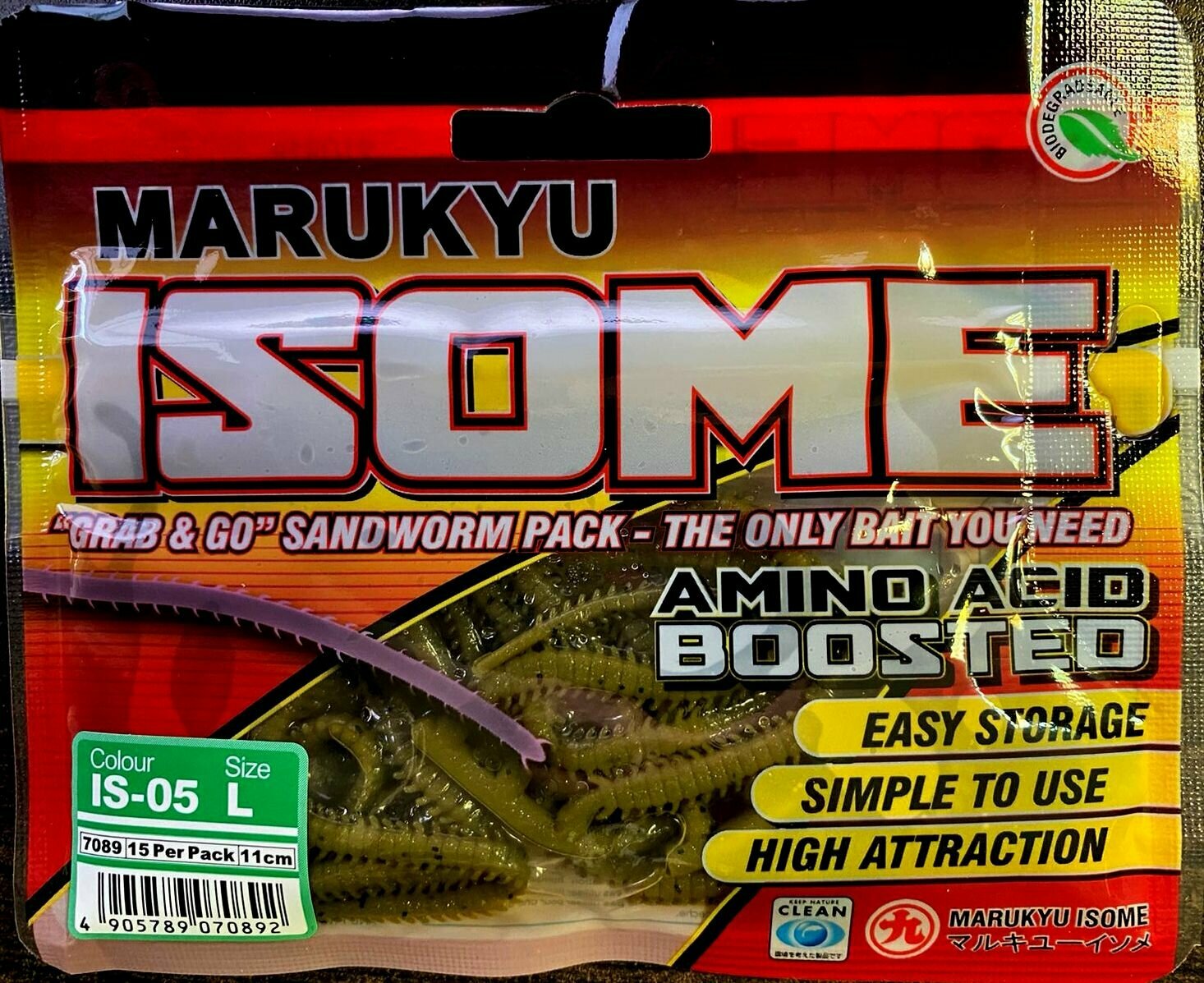 Силиконовые приманки Marukyu Power Isome L IS-05 (0892)