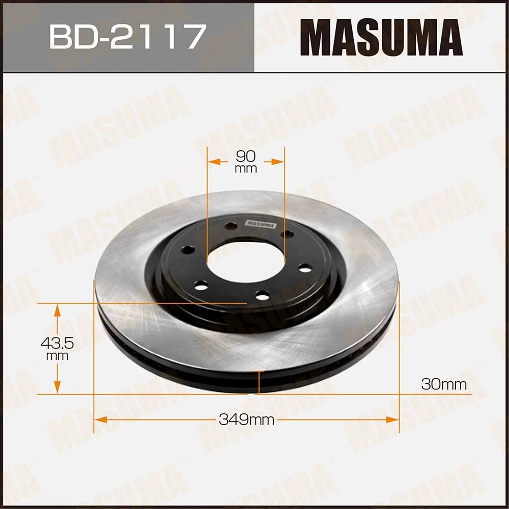 Диск тормозной Masuma BD-2117