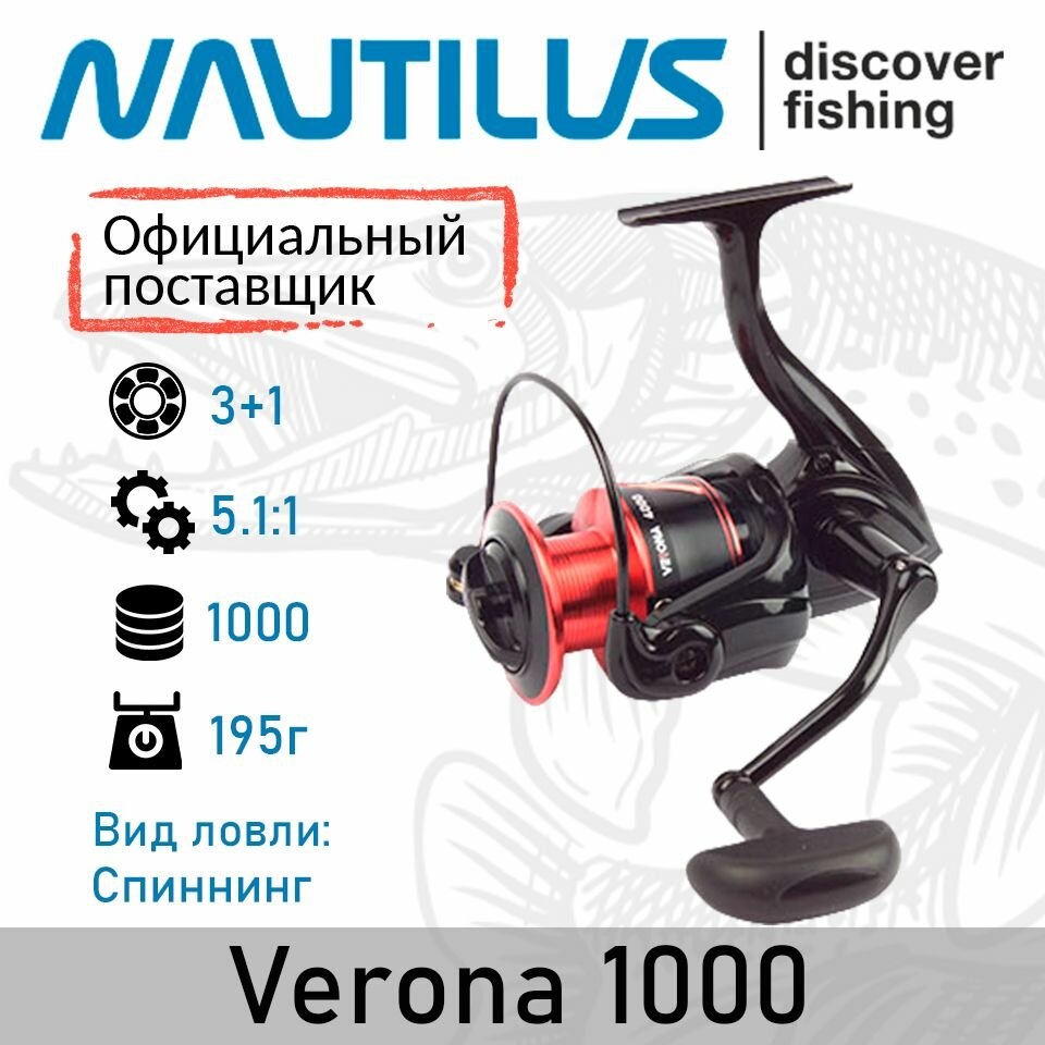 Катушка спиннинговая Nautilus Verona 1000