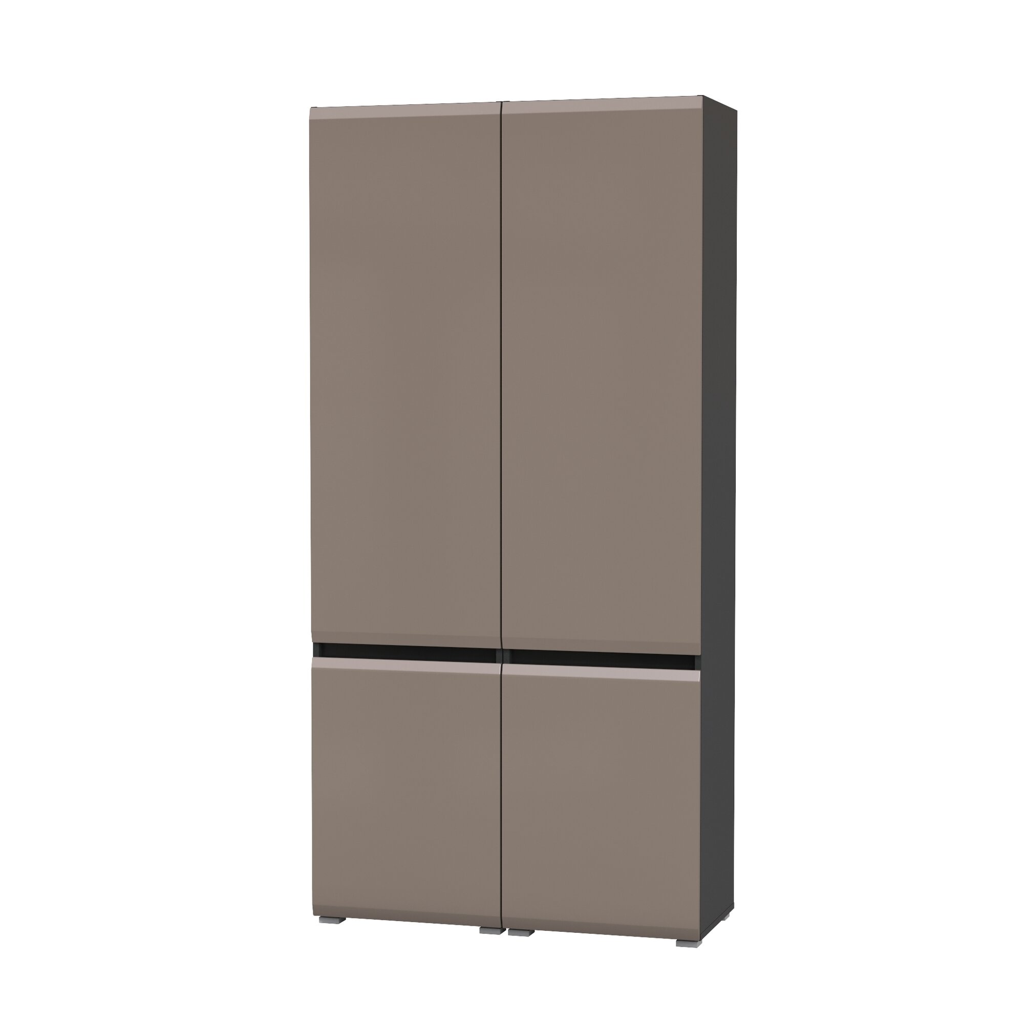 Два шкафа Моби Сидней 13.200, цвет антрацит/веллюто капучино, 100х41,3х205,2 см.