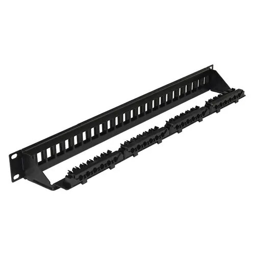 Патч-панель наборная Lanmaster LAN-PPN24OK-UTP 19" 1U 24xRJ45 UTP