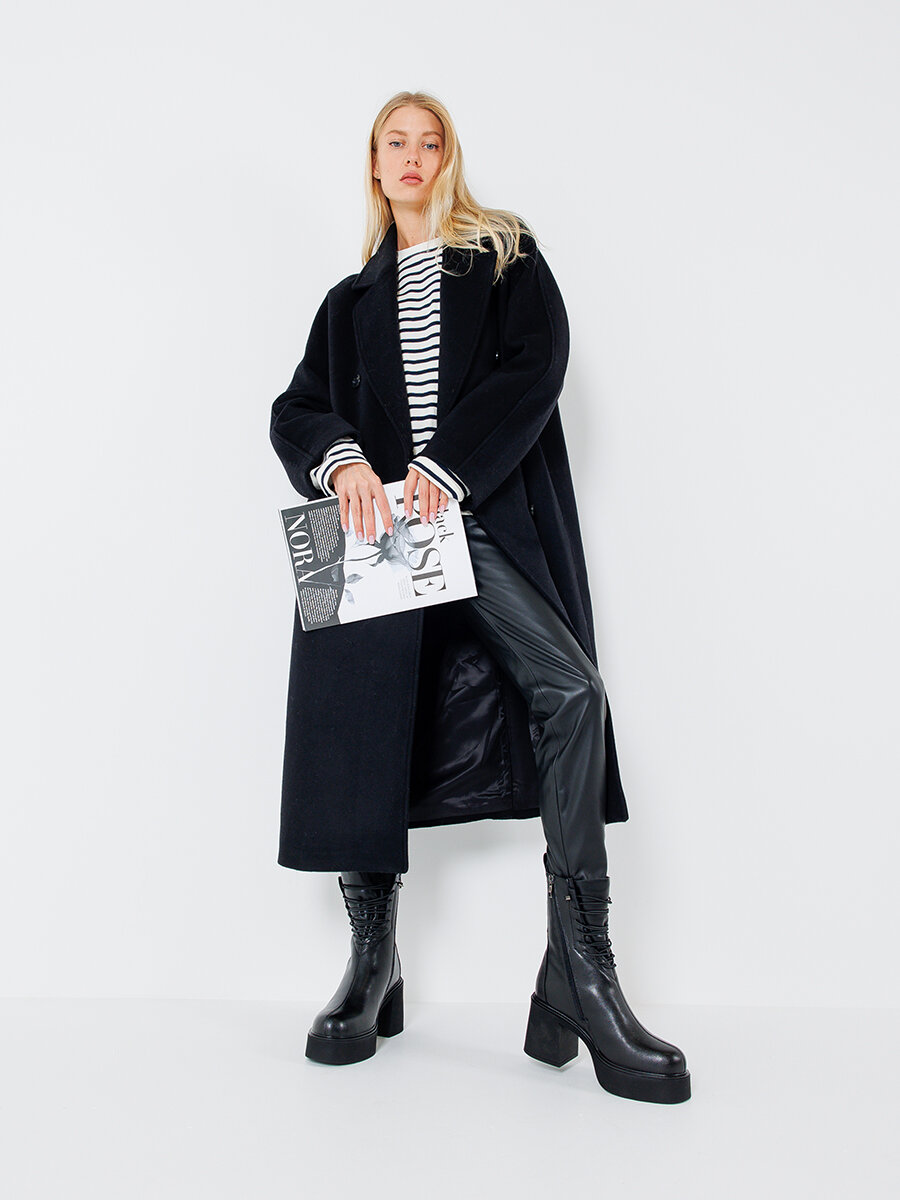 Ботильоны натуральная кожа утепленные на высоком каблуке