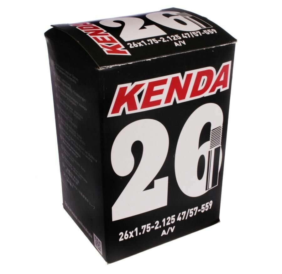 Велокамера Kenda 26 дюймов, авто ниппель (Schrader) Ширина: 1.75-2.125