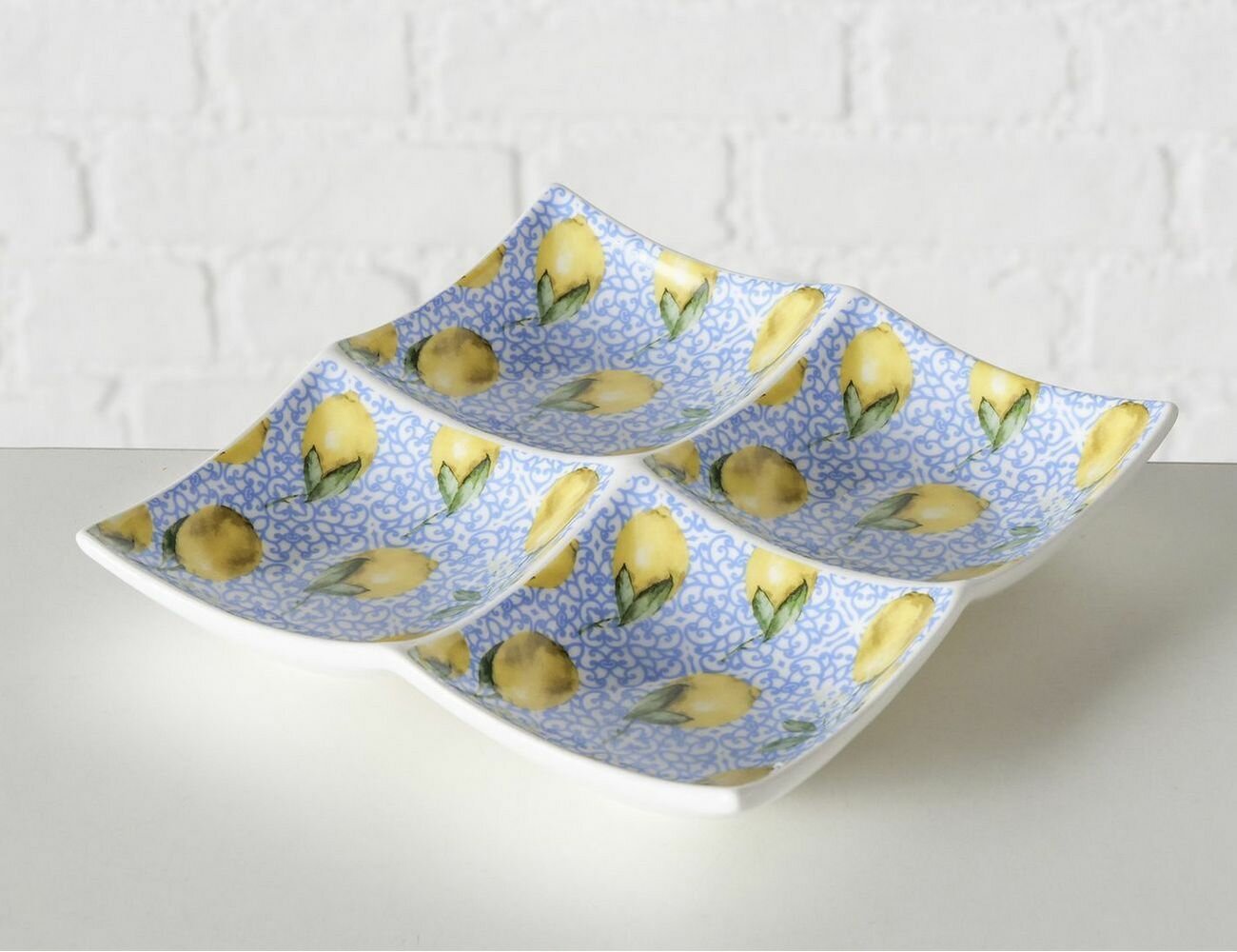 Менажница сады сицилии, керамика, 17х17 см, Boltze 2044583-1