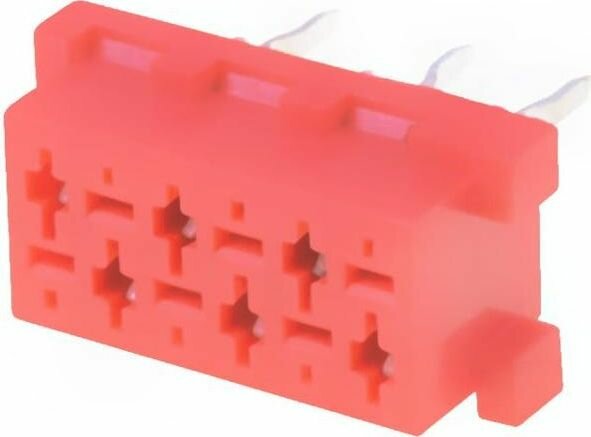 Гнездо CONNFLY DS1015-04-06R6XT Провод-плата гнездо "мама" PIN: 6 THT на PCB 1,5А 30мОм 1шт