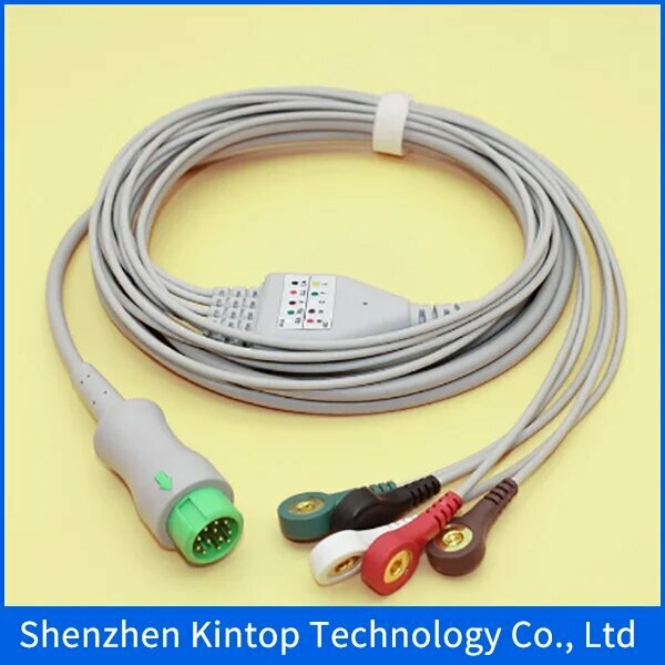 Кабель ЭКГ Mindray PM5000/6000 T5, T8, белый