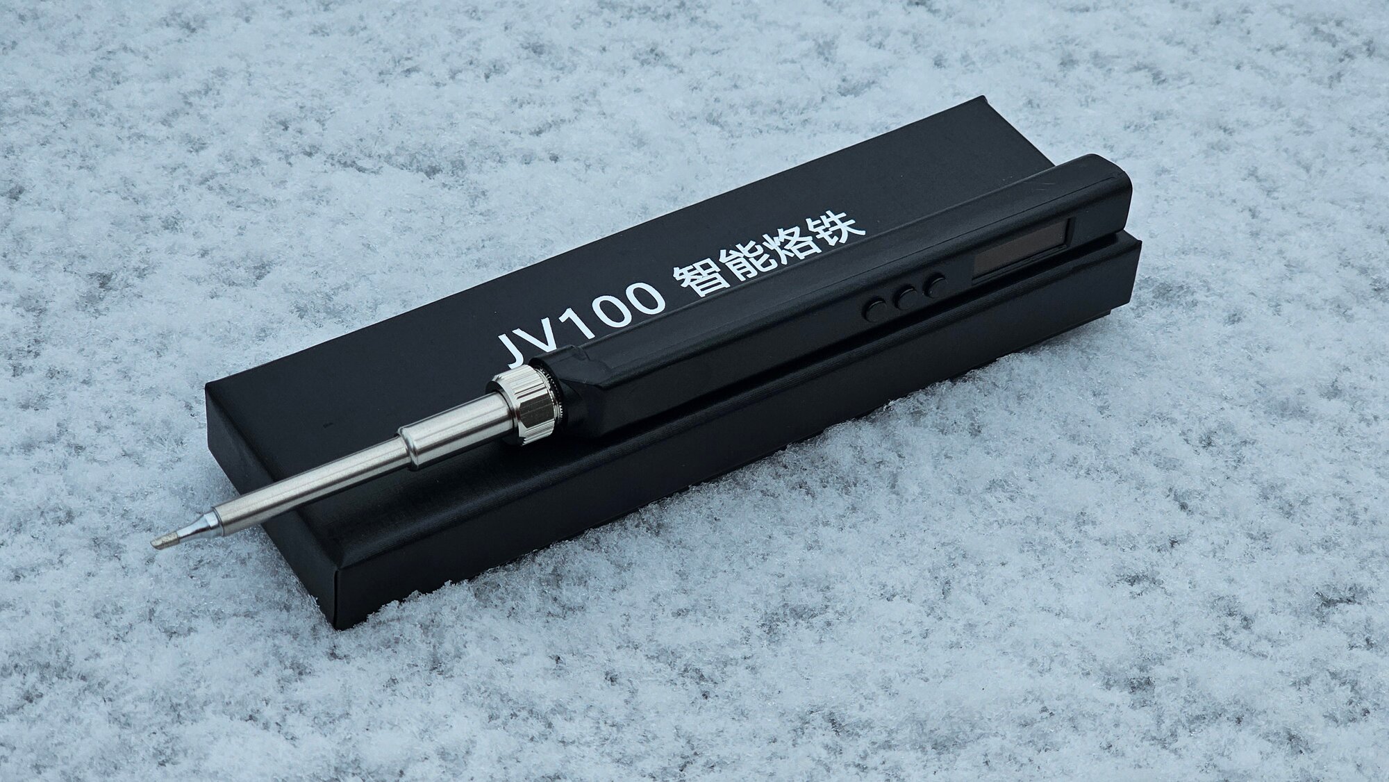 Паяльник USB Type-C JV100 T12 (DC12-24В), OLED экран, мощность 72 Ватта, регулировка температуры