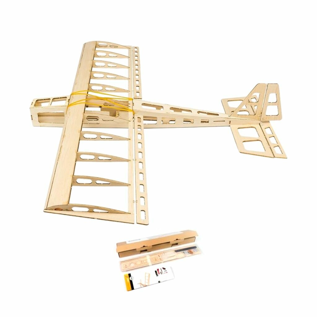 (1 комплект) Модель небольшого самолета Crusader с неподвижным крылом из пробкового дерева с электрическим дистанционным управлением-Crusader aircraft