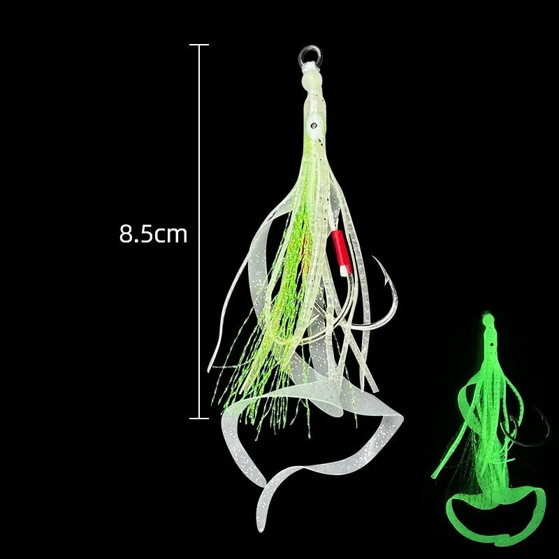 Светящийся Squid Jig WMFISHING, 8.5см, 5-0, C