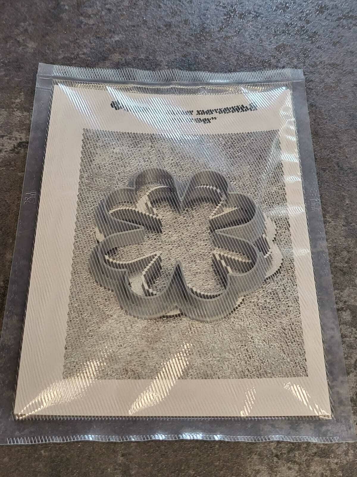 Форма для печенья/пряников "Клевер" (Серебряный)