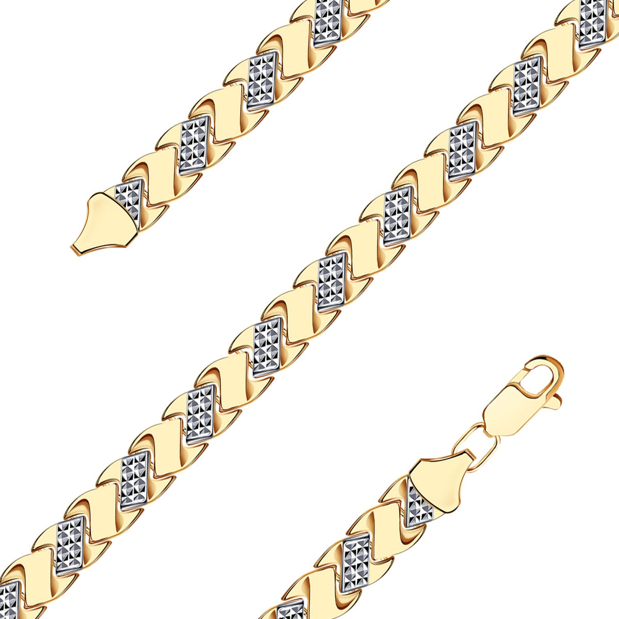 Браслет Diamant online, красное золото, 585 проба