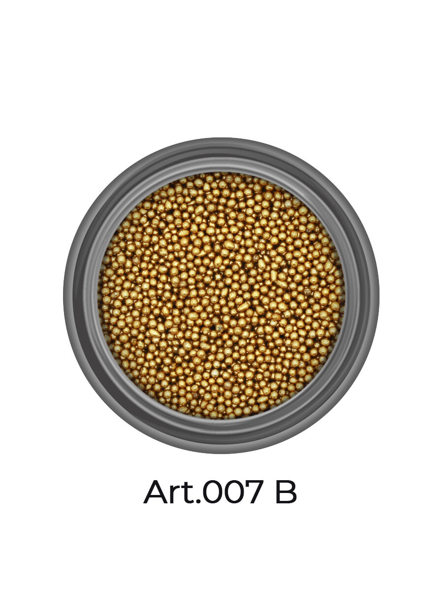 Nail Club professional Бульонки стеклянные для дизайна ногтей №07 Медь, 0.2 мм