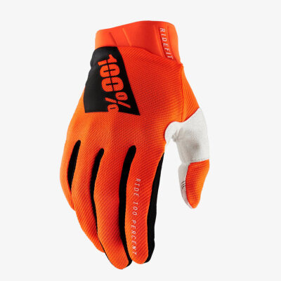 Мотоперчатки 100% Ridefit Glove (Fluo Orange, M, 2025 (10010-00006))