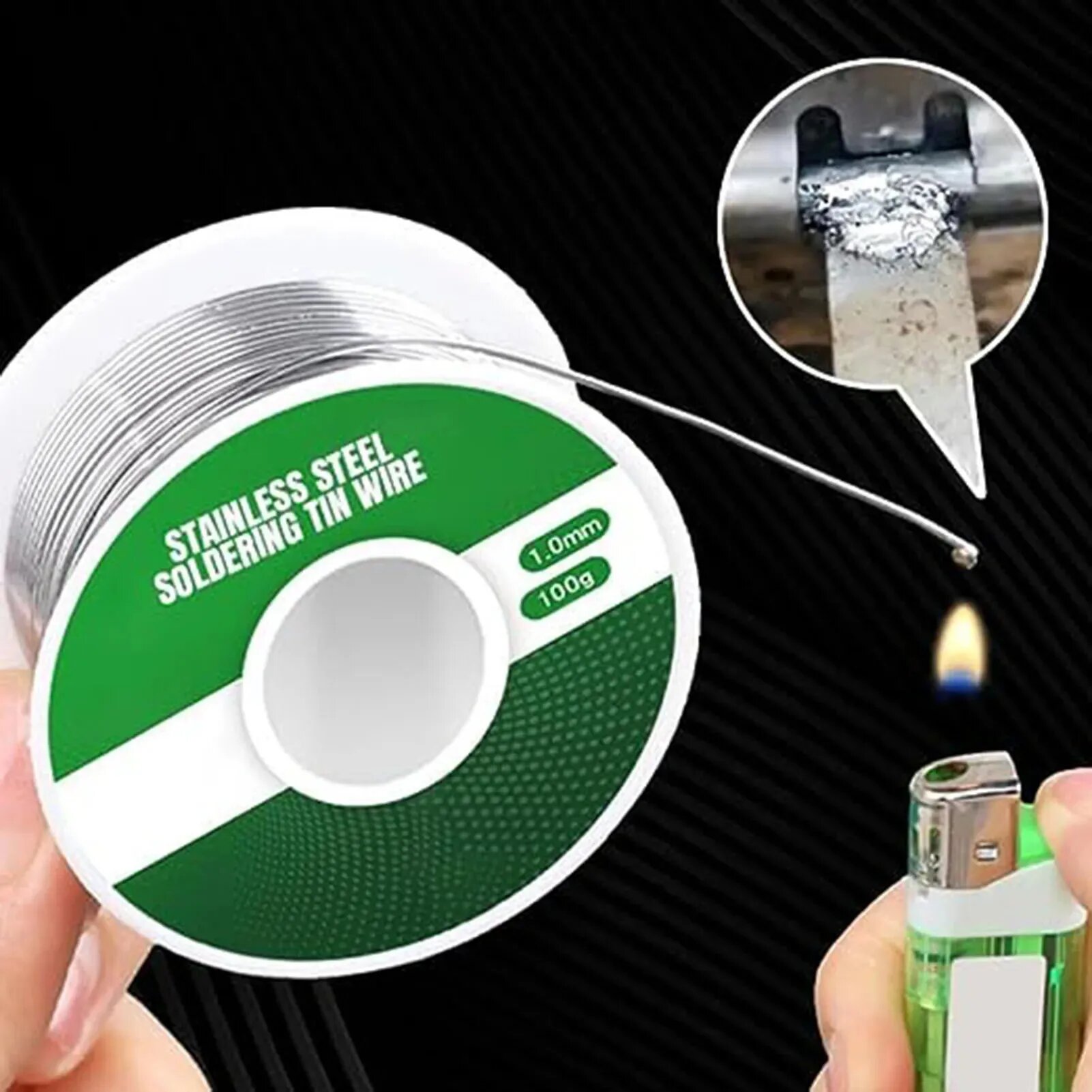 Медная паяльная проволока Евротест, диаметр 1.0mm, 50g