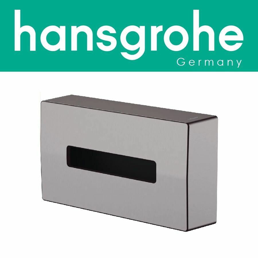 Держатель для бумажных полотенец Hansgrohe AddStoris темно-серый шлифованный