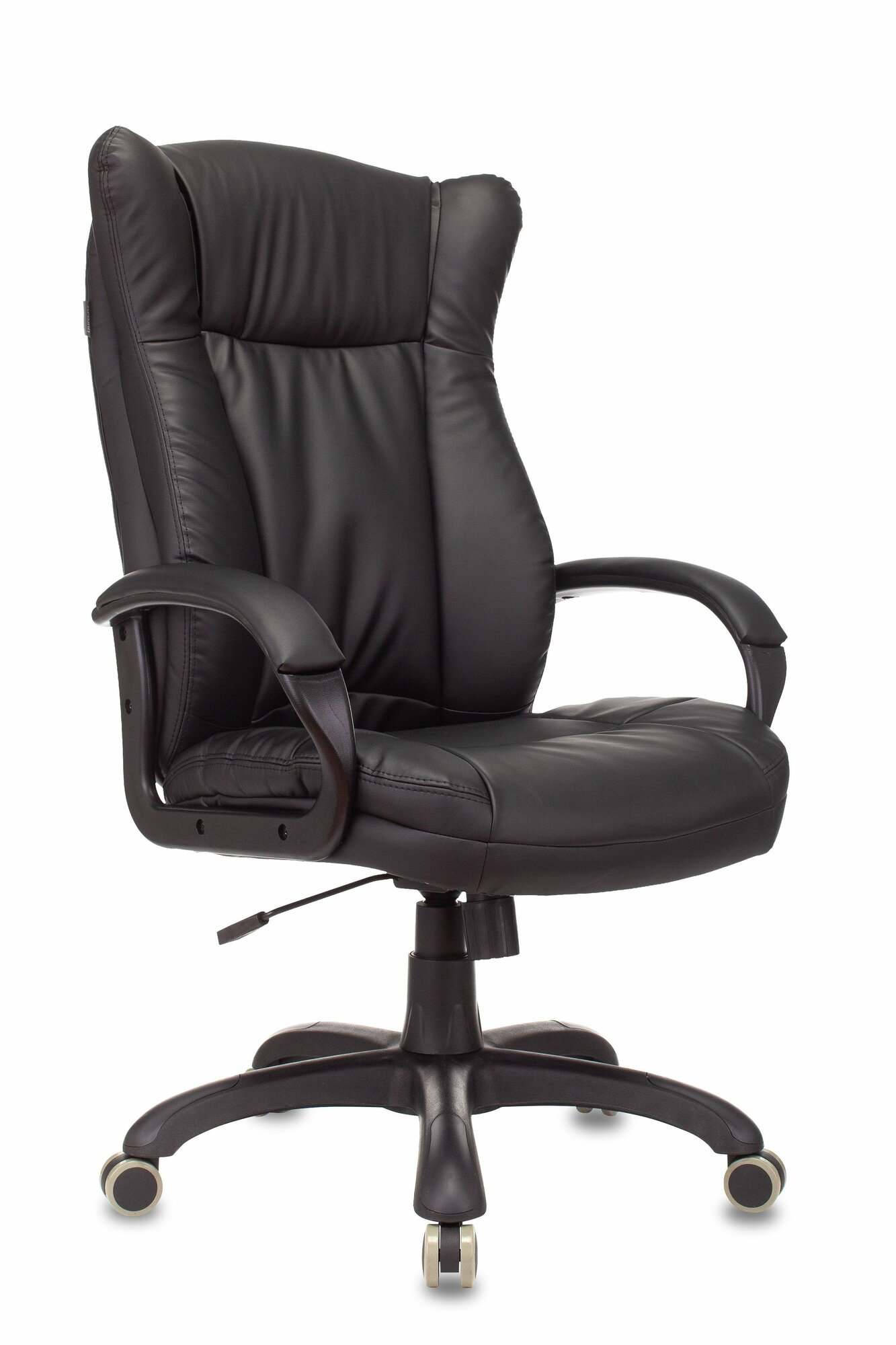 Кресло руководителя Бюрократ CH-879N/BLACK черный, эко. кожа, крестовина пластик