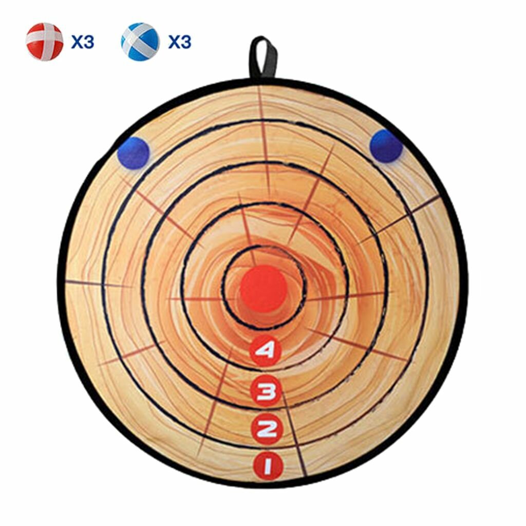 1 коробка переносной доски для дартса с липким шариком-мишенью 71 см-древесное зерно
