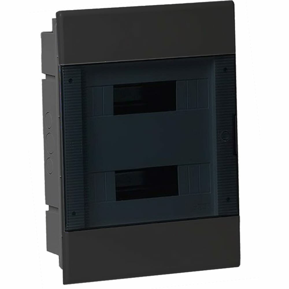 Щиток скрытой проводки Рувинил Тусо на 24 модуля с дверцей 415x299x103 мм черный 68124Ч