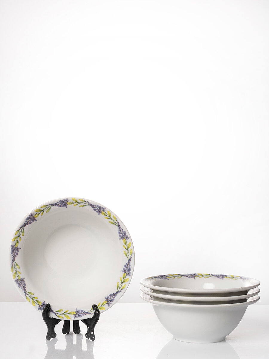 Набор фарфоровых мисок 4шт. 550 мл Добруш "Луиза" ф. Идиллия