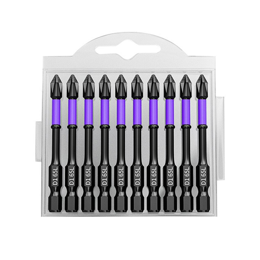 Поперечное Долото с Магнитным Ударом, Набор Длинных Отверток PH2 с Шестигранным Хвостовиком 1/4 Дюйма, Поперечное Ударное Долото для Силового Сверления