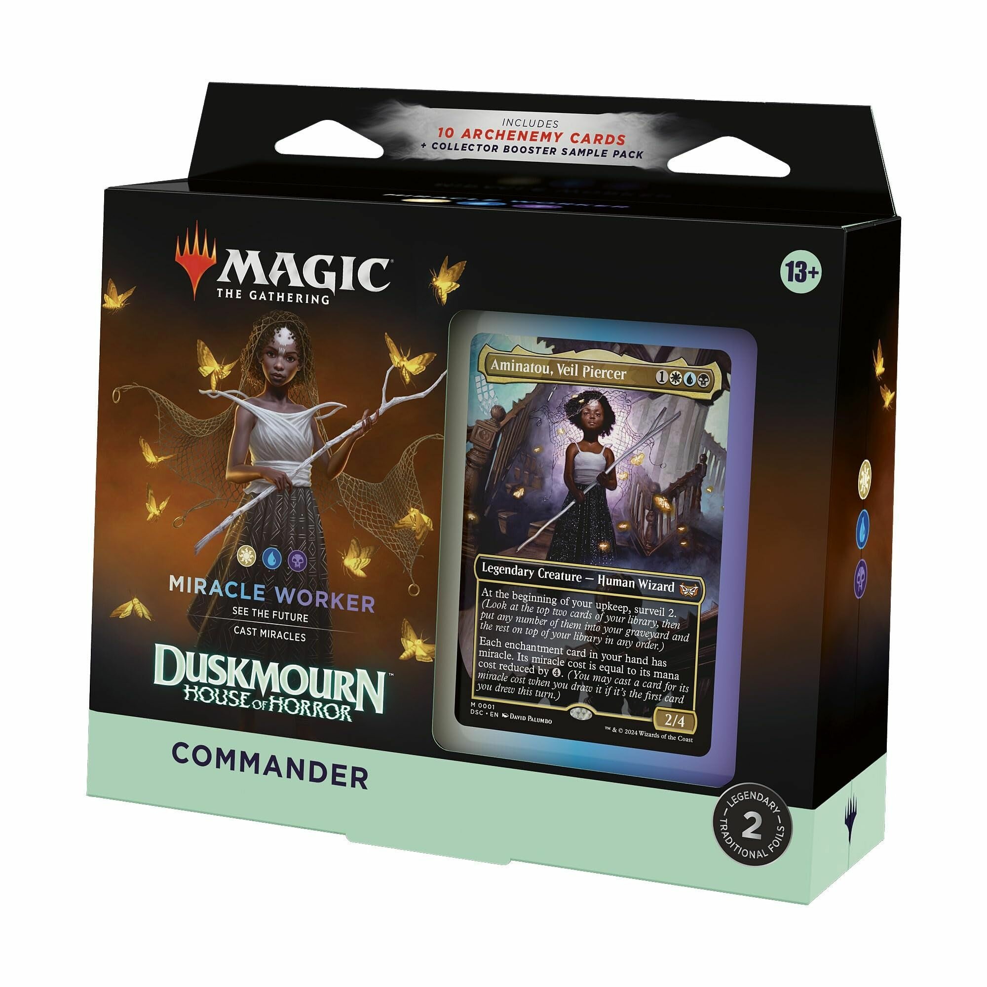 Эксклюзивный командный колоды Miracle Worker из коллекции Duskmourn House of Horror для Magic The Gathering